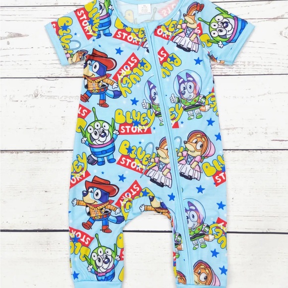 One Pieces | Bluey Story Kids Bamboo Onesie | Poshmark